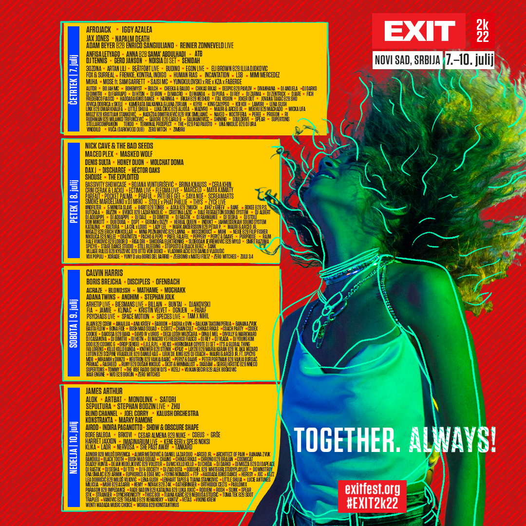 Exit 2022 - 1 dnevna vstopnica VIP GOLD, dan 2